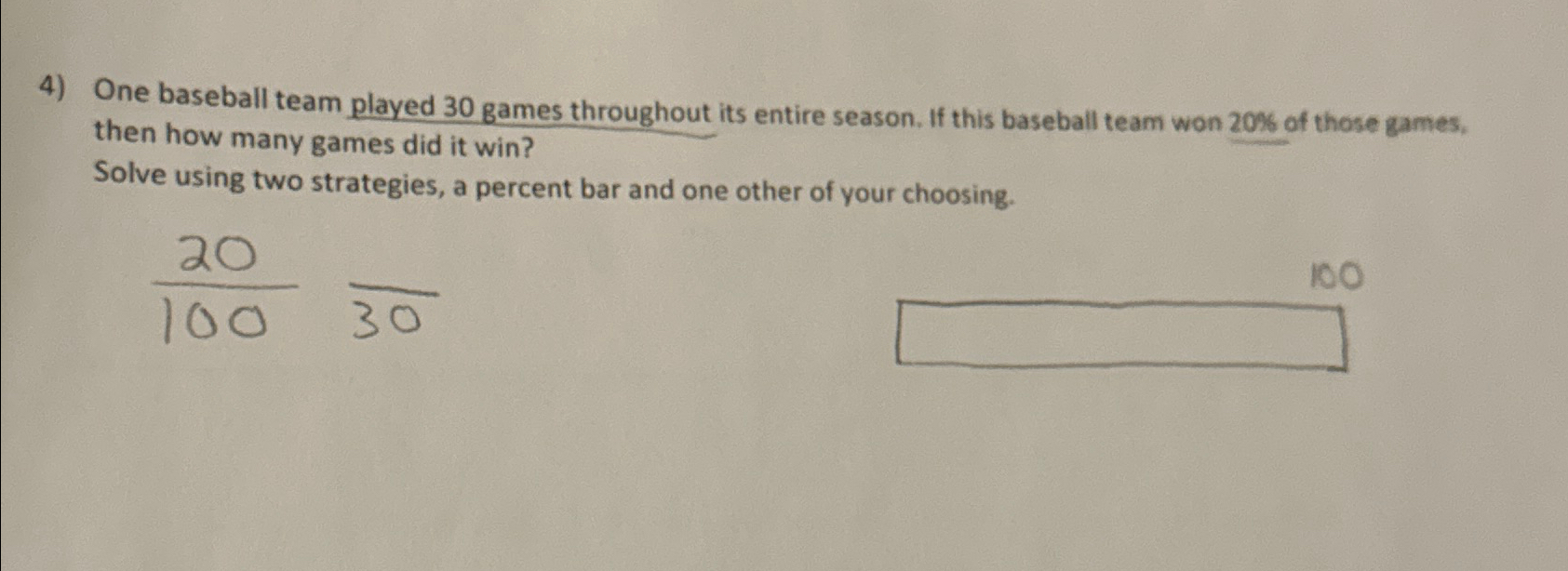 Solved One baseball team played 30 ﻿games throughout its | Chegg.com