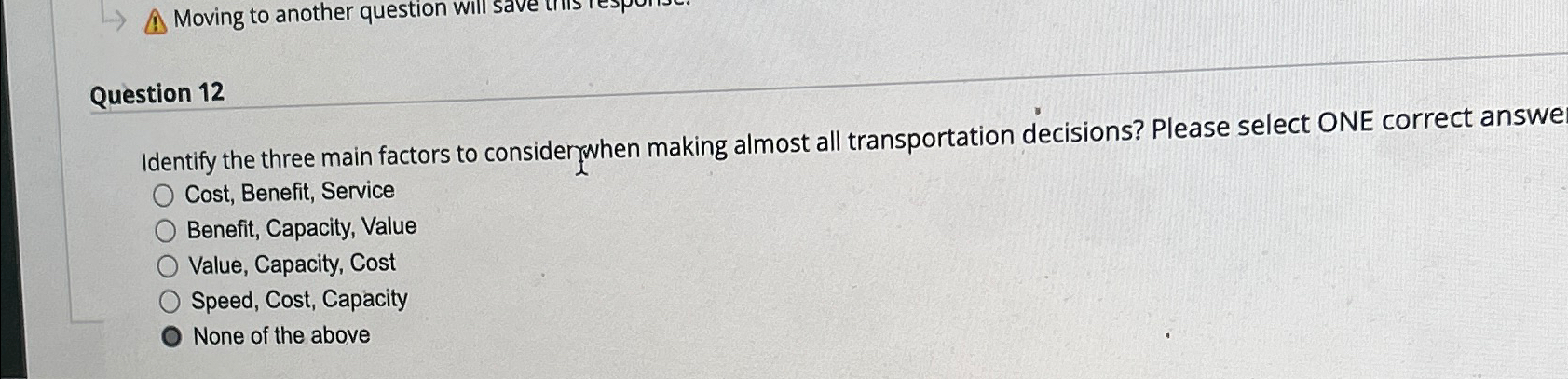 Solved Question 12Identify the three main factors to | Chegg.com