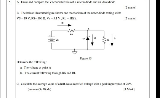 Solved 1 A. In below given diodes circuit with V1=9V.R-122, | Chegg.com