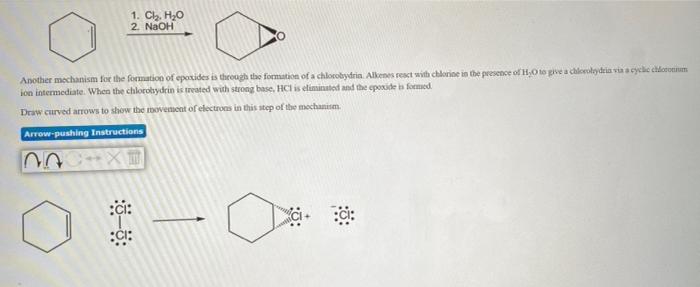 Solved 1. Cl. H20 2. NaOH Another mechanism for the | Chegg.com