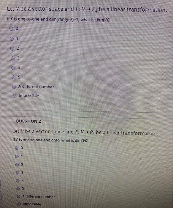 Solved Let V be a vector space and F: V→ P4 be a linear | Chegg.com