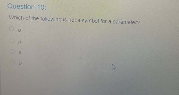 Solved Question 10:Which of the following is not a symbol | Chegg.com