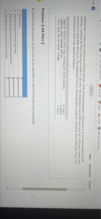 Solved SAP UNE Support L YouTube Maps M Gmail IPIP-NEO | Chegg.com