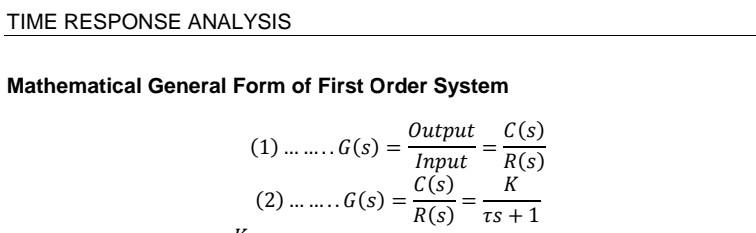 Solved Task 2 Figure 1 shows a step response of a first | Chegg.com