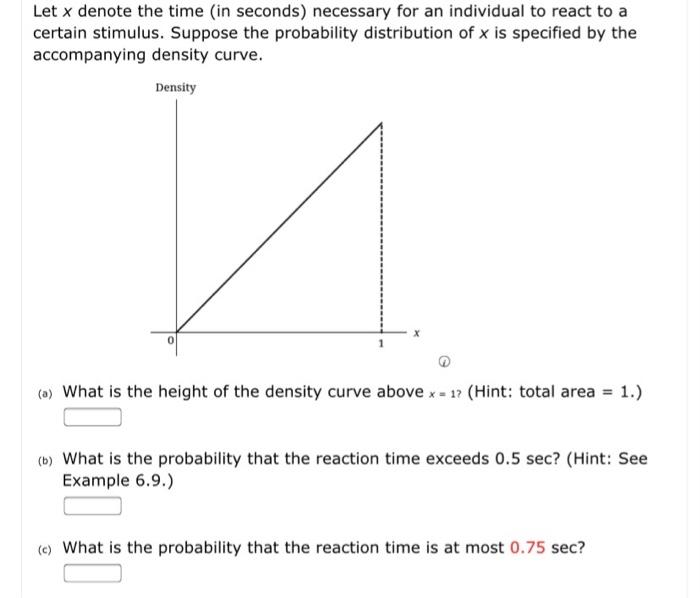 Solved Let x denote the time (in seconds) necessary for an | Chegg.com