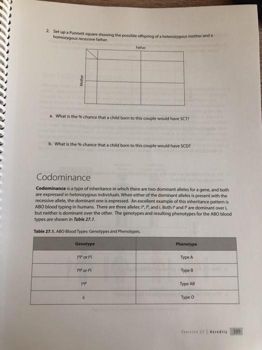 Solved Activity: Dominant-Recessive Inheritance Questions An | Chegg.com