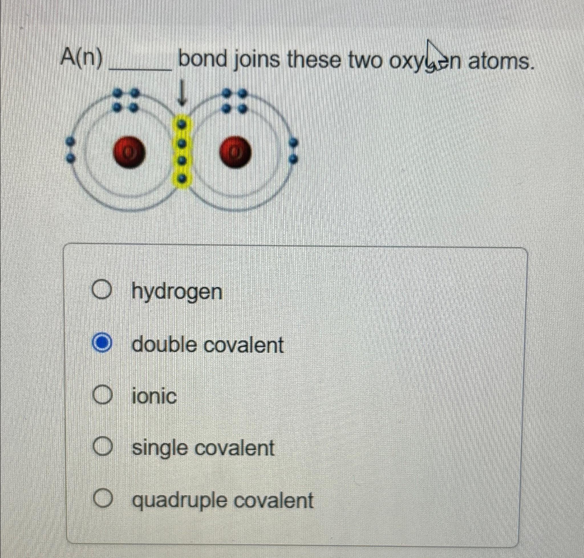 Solved A(n) ﻿bond joins these two oxylan | Chegg.com