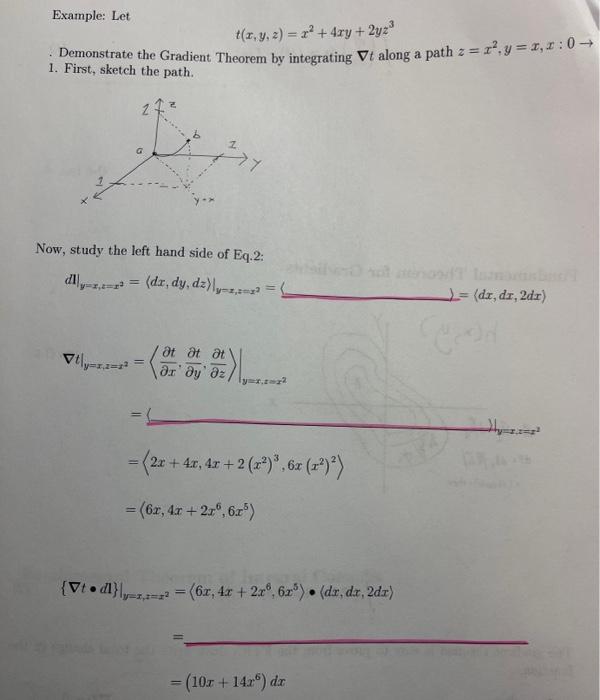 Fundamental Theorem for Gradients | Chegg.com