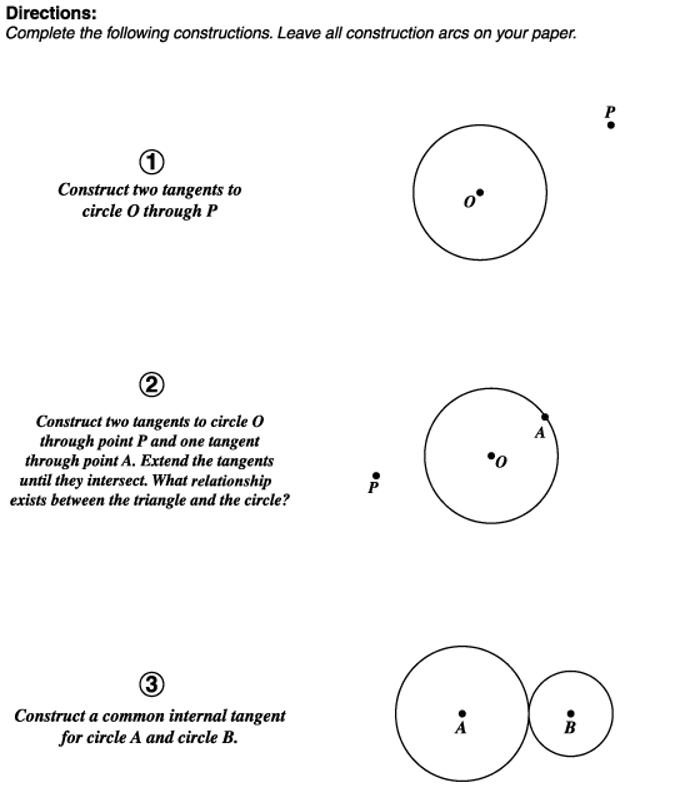 Solved Directions:Complete the following constructions. | Chegg.com