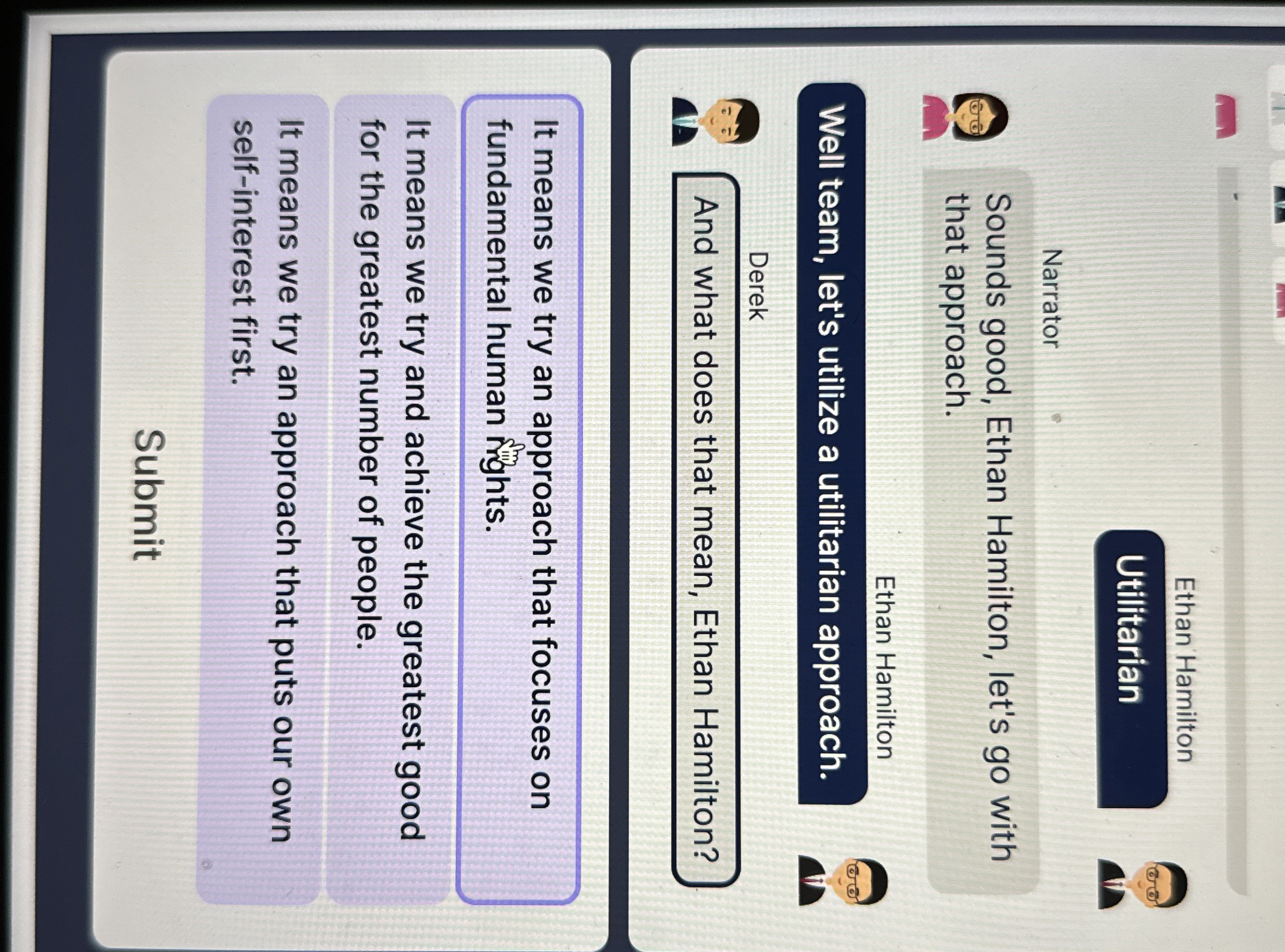 Solved Ethan HamiltonNarratorSounds good, Ethan Hamilton, | Chegg.com