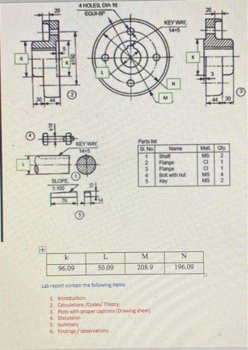 Solved lab report applying GD&T in engineering drawing | Chegg.com