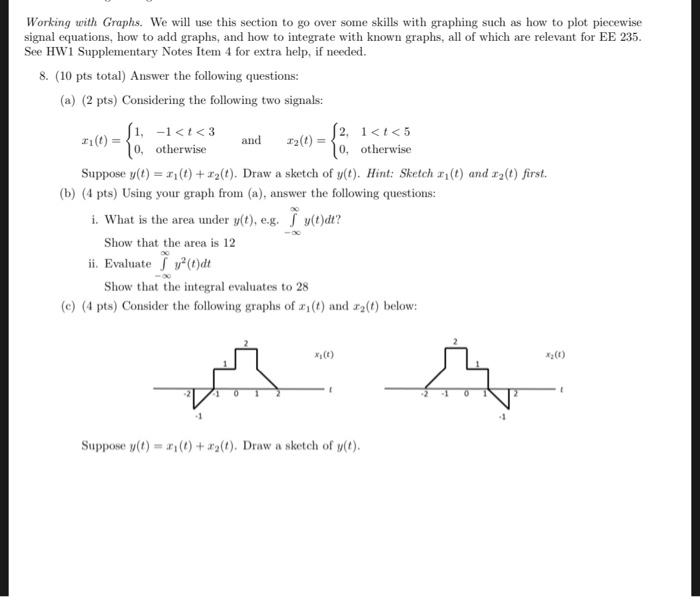 Solved Working with Graphs. We will use this section to go | Chegg.com