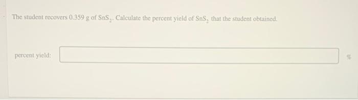 Solved Tin(IV) sulfide, SnS2, a yellow pigment, can be | Chegg.com