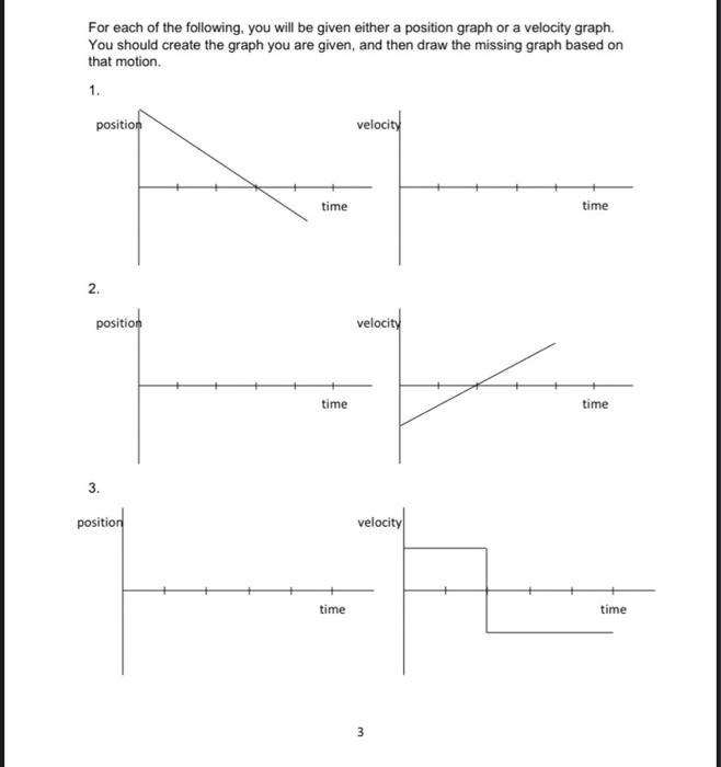Solved For each of the following, you will be given either a | Chegg.com