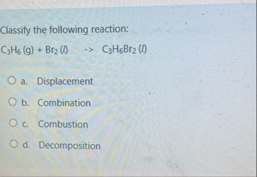Solved Classify the following | Chegg.com