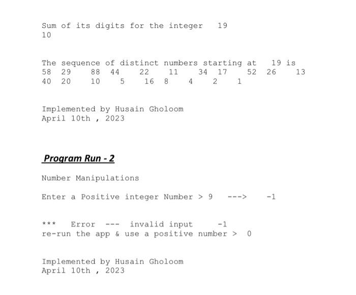 Solved Write a Python program that accepts a positive | Chegg.com