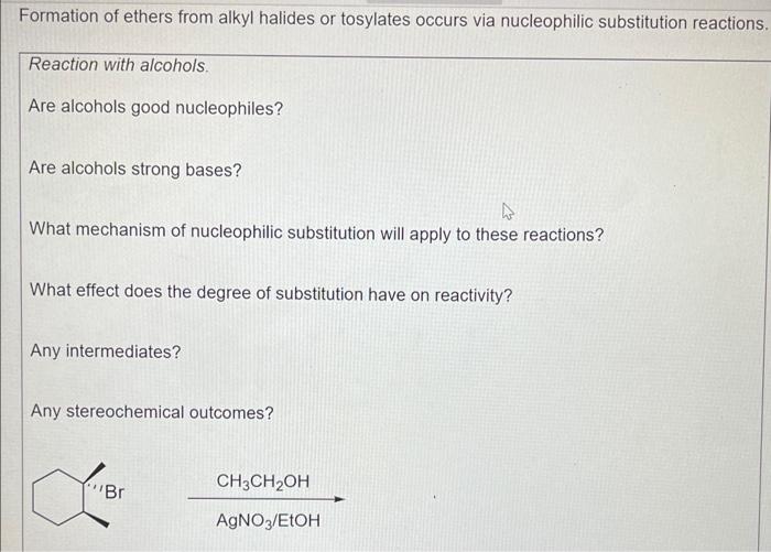Solved What mechanism of nucleophilic substitution will | Chegg.com