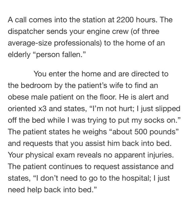 Solved A call comes into the station at 2200 hours. The | Chegg.com