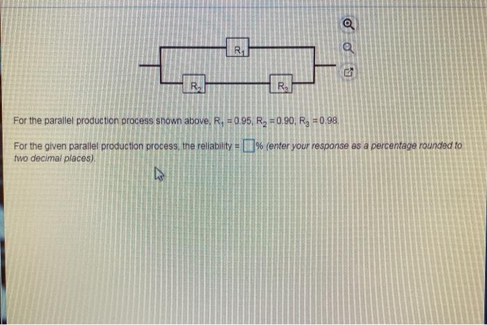 Solved a R. R For the parallel production process shown | Chegg.com