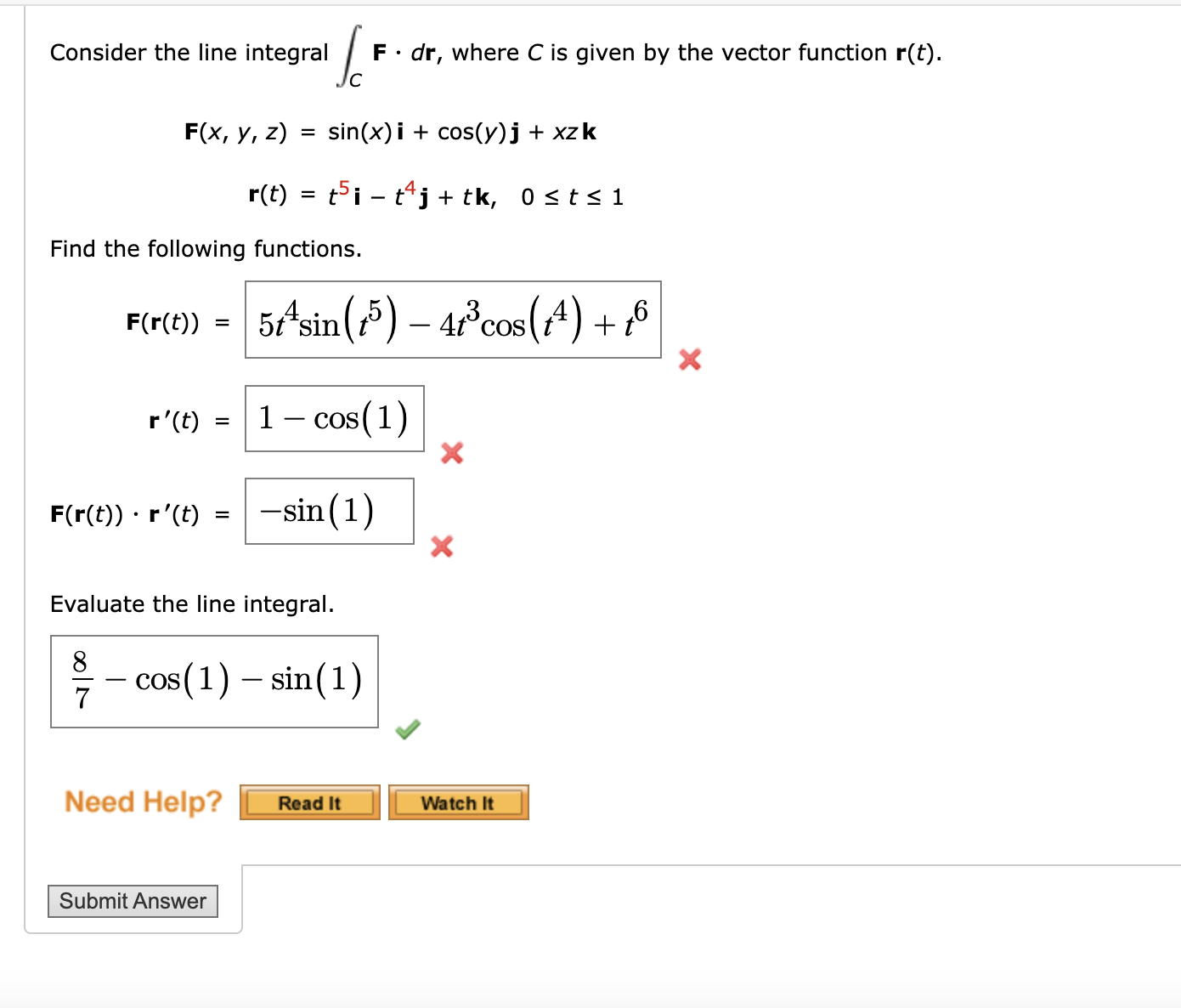 Solved Consider the line integral ∫C﻿F*dr, ﻿where C ﻿is | Chegg.com