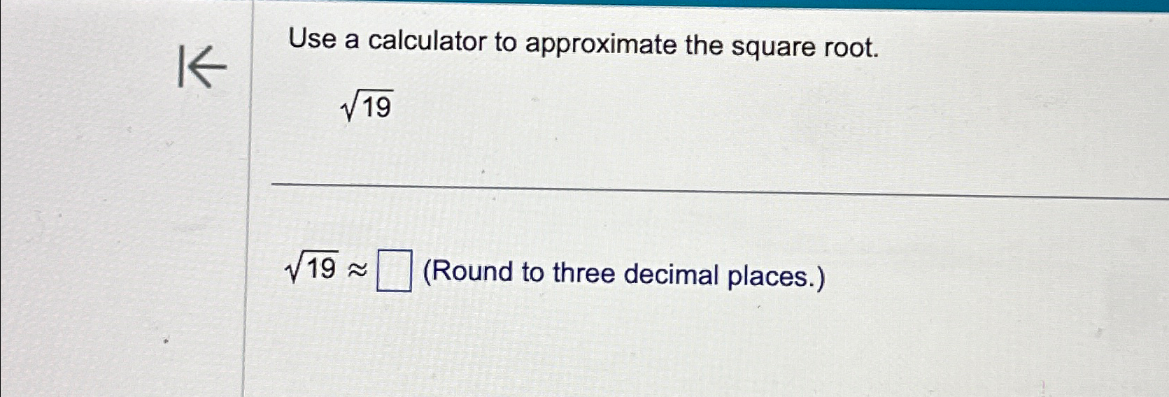 Solved Use a calculator to approximate the square | Chegg.com