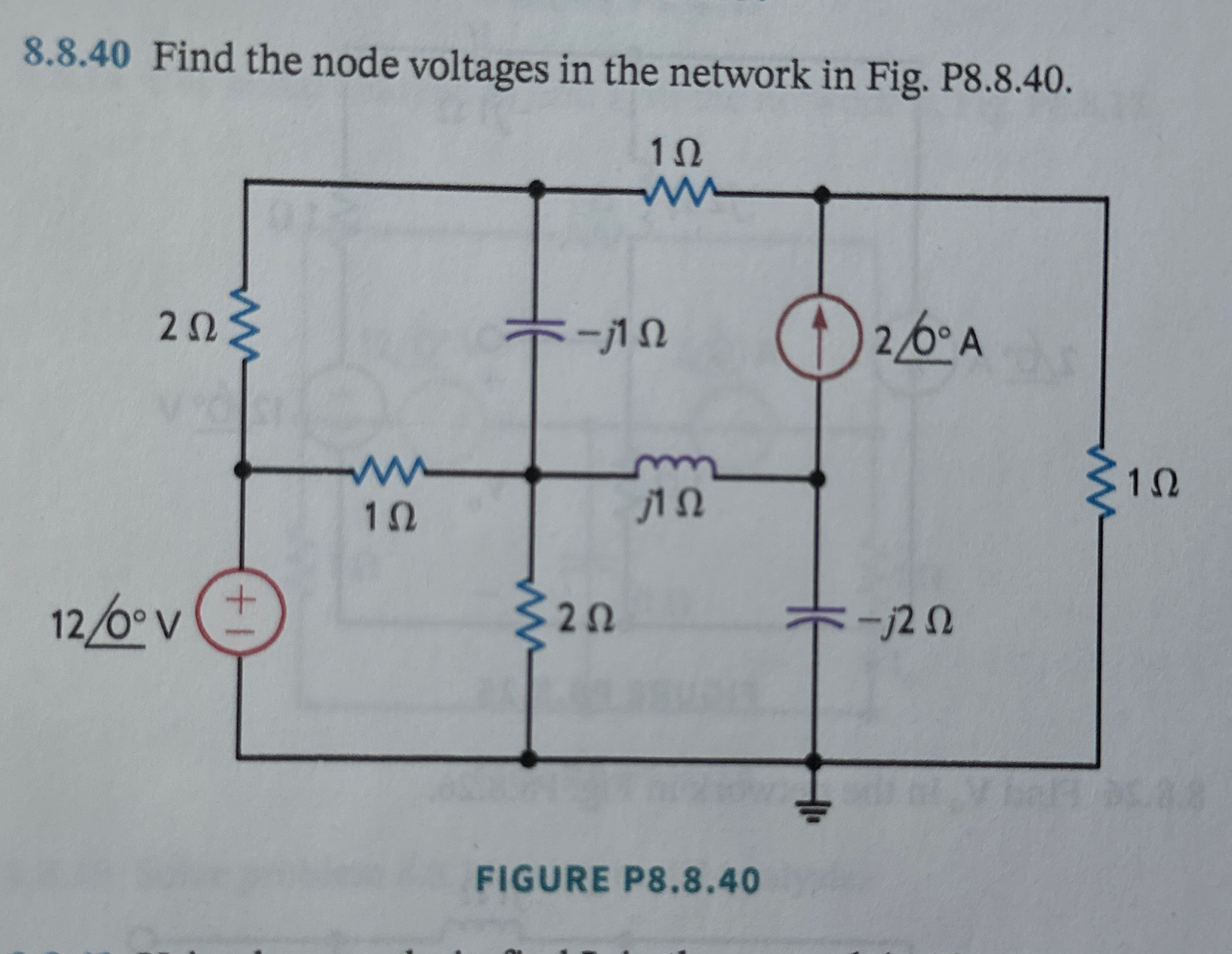 Solved 8.8.40 ﻿Find the node voltages in the network in Fig. | Chegg.com