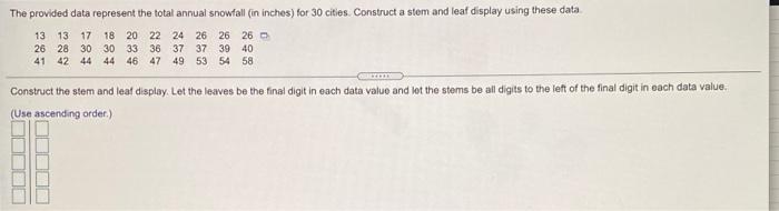 Solved A data set that consists of 54 numbers has a minimum | Chegg.com