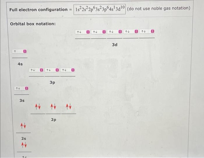 Solved (b) Ga, gallium = Noble gas electron configuration | Chegg.com