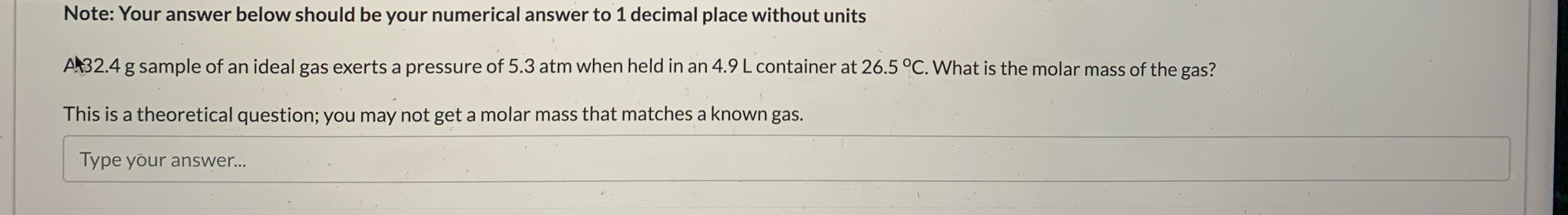 Solved Note: Your answer below should be your numerical | Chegg.com