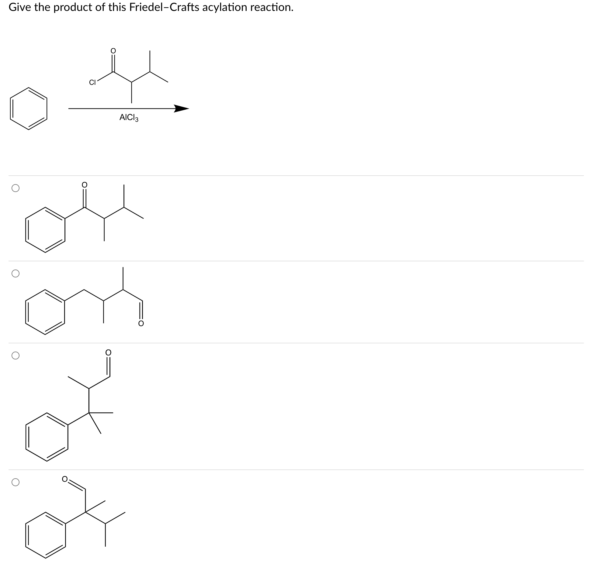 Solved Give the product of this Friedel-Crafts acylation | Chegg.com