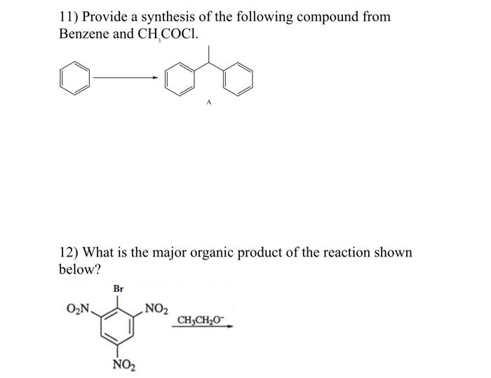Solved 11) Provide a synthesis of the following compound | Chegg.com