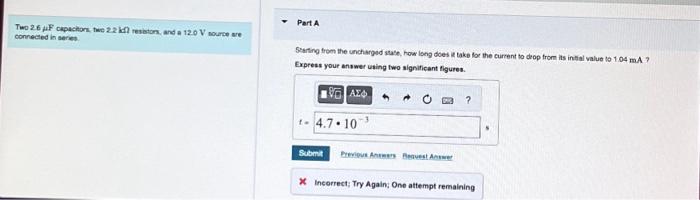 Solved Two 2.6 HF capaciton, twe 2.2kC resiston, and a 12.0 | Chegg.com