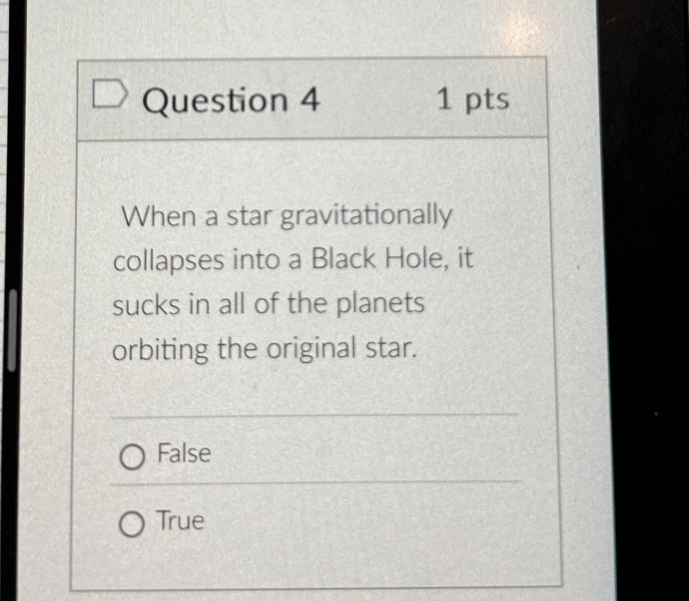Solved Question 41 ﻿ptsWhen a star gravitationallycollapses | Chegg.com