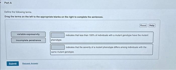 Solved Define the following terms. Drag the terms on the | Chegg.com