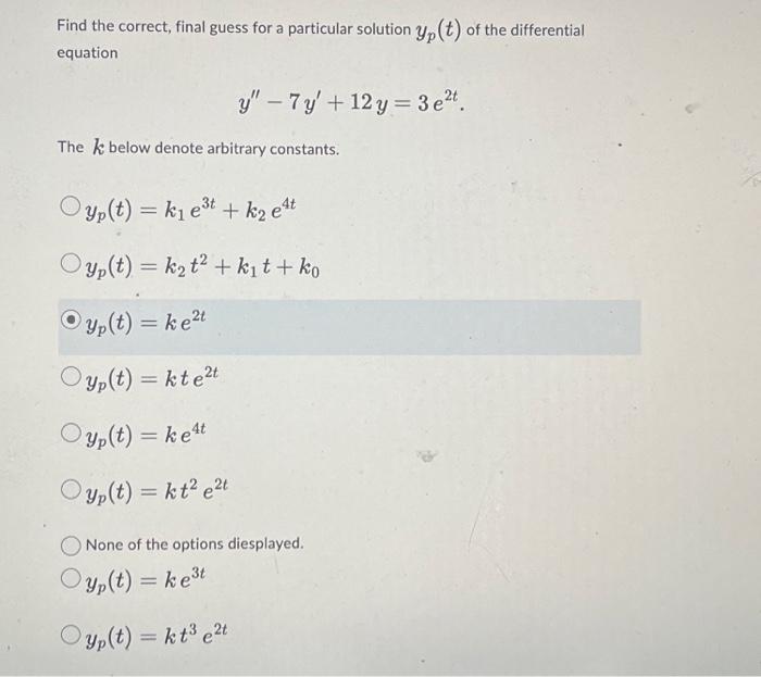Solved Find the correct, final guess for a particular | Chegg.com