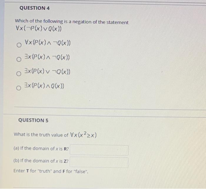 Solved QUESTION 1 Identify the type of each given statement. | Chegg.com
