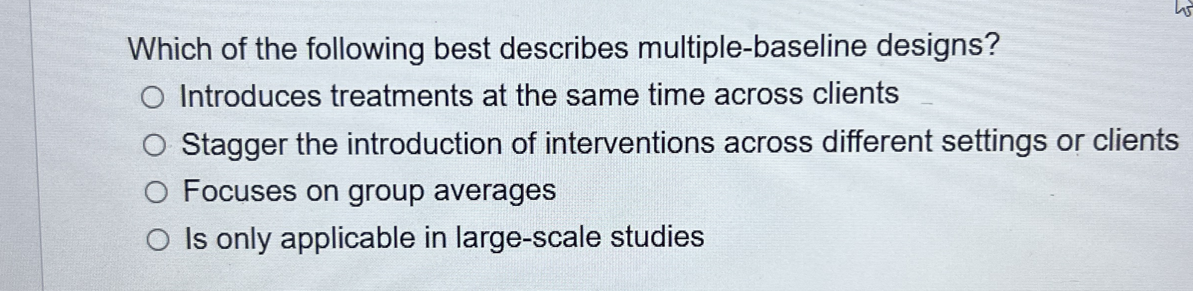 High Quality SOLUTION Which of the following best describes | Chegg.com