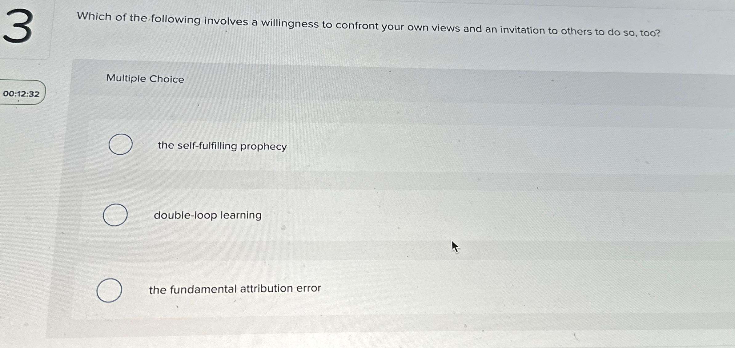 Solved Which of the following involves a willingness to | Chegg.com