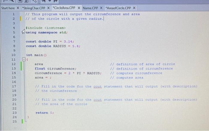 Solved C++IDE: CodeBlocksPosted below is a picture of the | Chegg.com