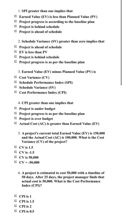 7. What is EAC for the project if BAC=50,000AC=10,000 | Chegg.com