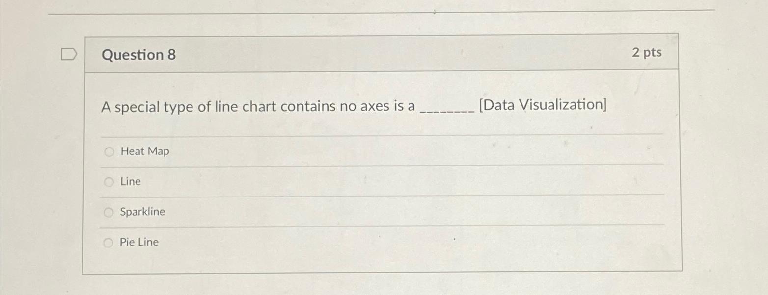 Solved Question 82 ﻿ptsA special type of line chart contains | Chegg.com