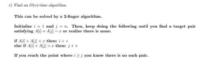 Solved 3 Arrays and Numbers Let A=[A[1],…,A[n]] be a sorted | Chegg.com