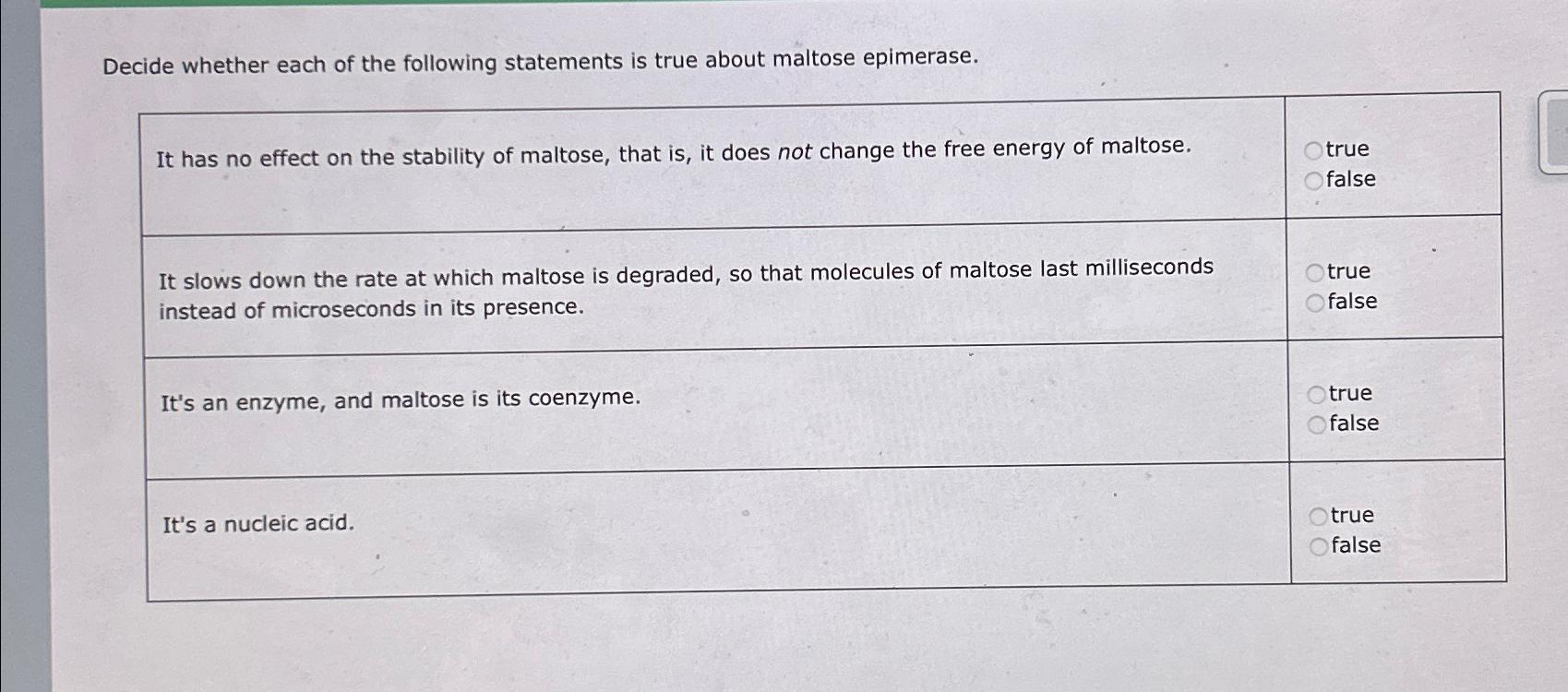 Solved Decide whether each of the following statements is | Chegg.com