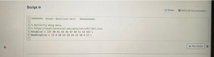 Solved Curvefitting Using polyfit The wing length of 100 | Chegg.com