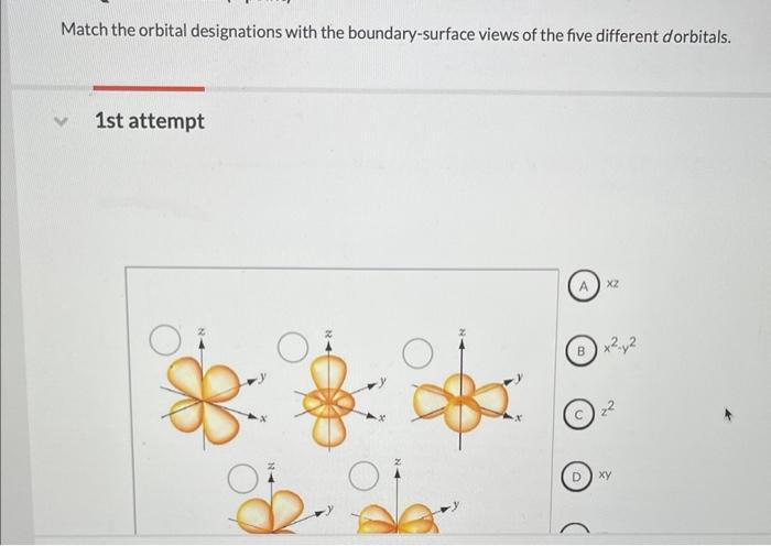 Solved Match the orbital designations with the | Chegg.com