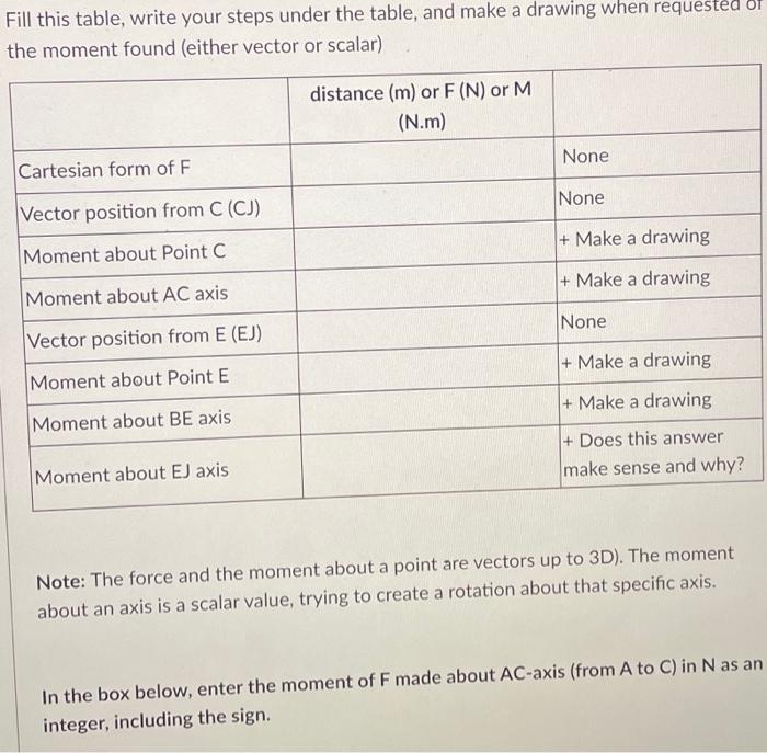 Fill this table, write your steps under the table, | Chegg.com