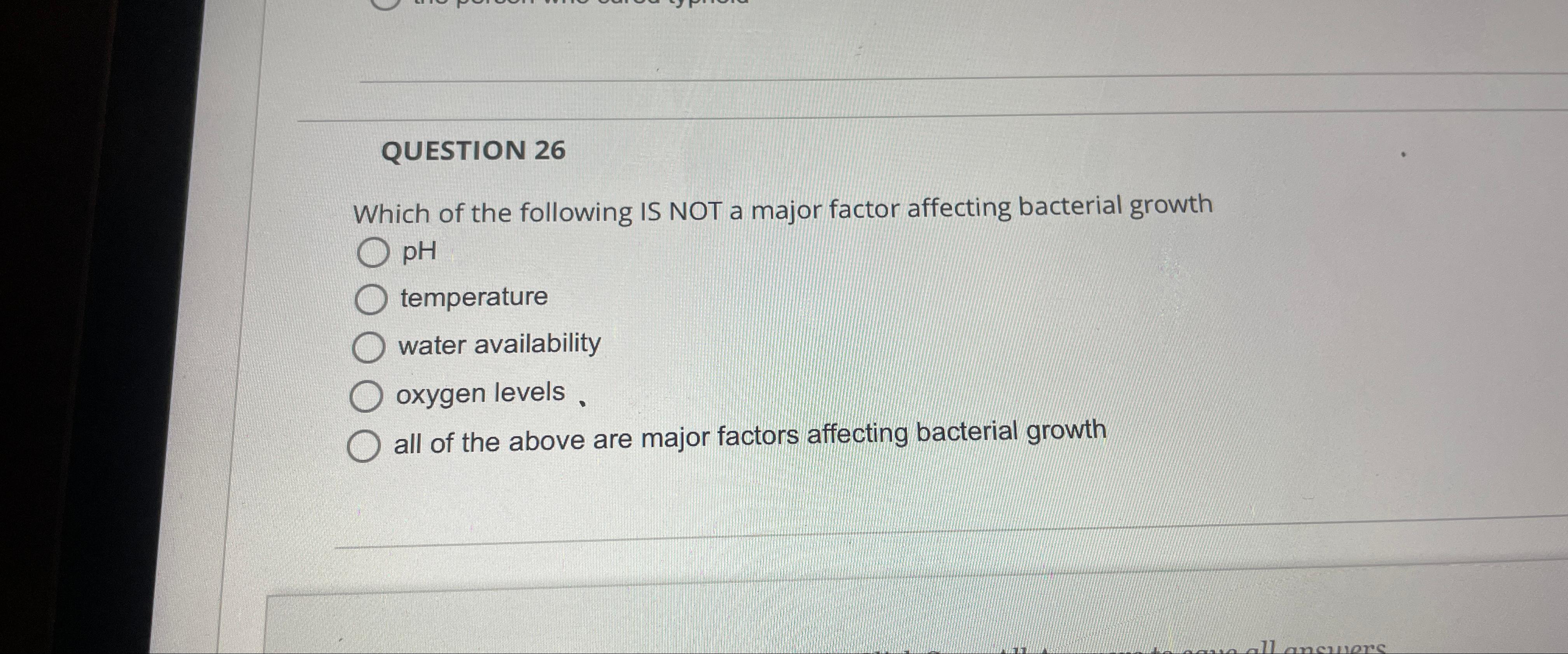 Solved QUESTION 26Which of the following IS NOT a major | Chegg.com