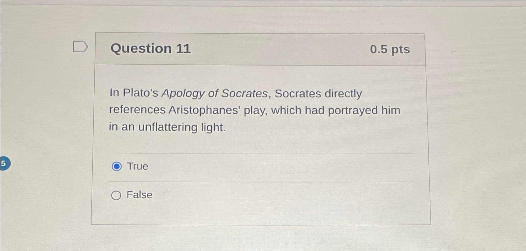 Solved Question 110.5ptsIn Plato's Apology of Socrates, | Chegg.com