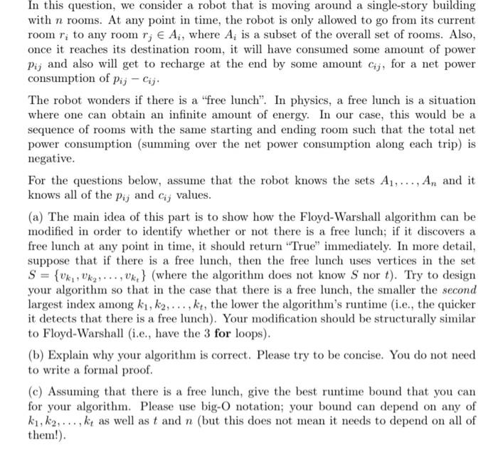 Solved In this question, we consider a robot that is moving | Chegg.com