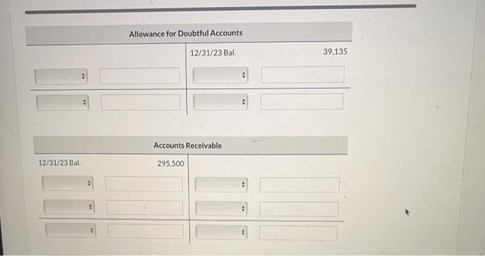 Solved Prepare T accounts for accounts receivable and | Chegg.com
